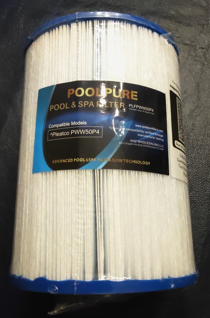 POOLPURE Pool & Spa Filter PWW50P4 1 1/2” MPT Thread Screw In Filter | eBay