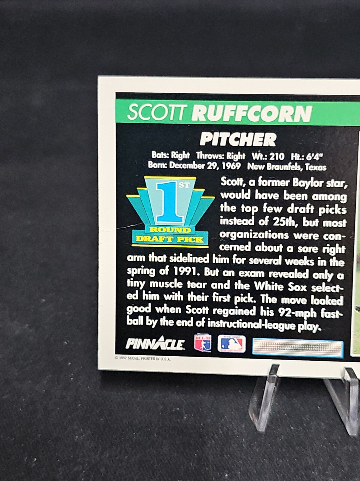 1992 Pinnacle - #300 Scott Ruffcorn (RC) for sale online | eBay