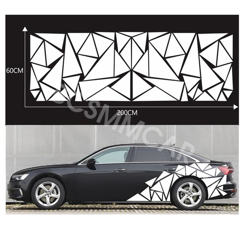Car Body Decoration Freestanding Stickers Triangles Graphics Vinyl ...
