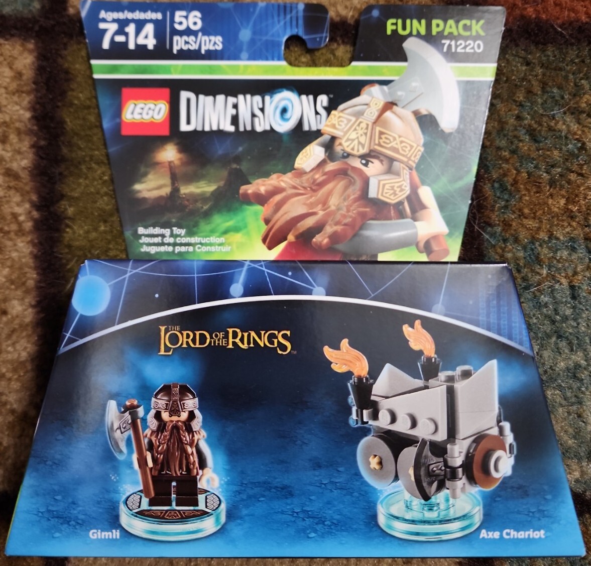 LEGO Dimensions Gimli Fun Pack 71220 NEW Axe Chariot Lord of the Rings ...