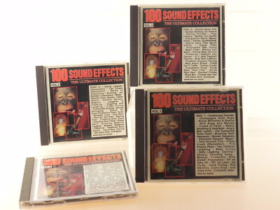 100 Sound effects Vol. 1 - 4 - 400 Sound Effects, 4 disc CD set | eBay