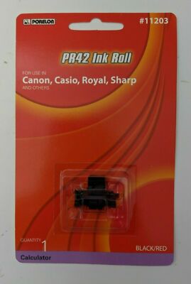 Porelon PR42 Calculator Ink Roller Black/Red 11203 | eBay