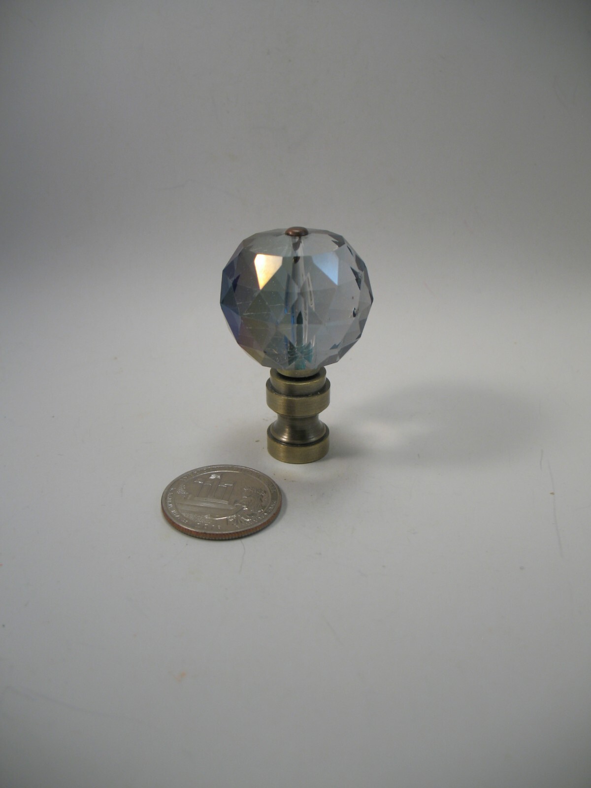 Lamp Finial Purple Wash Colors Crystal Faceted Ball Sphere Lampshade ...