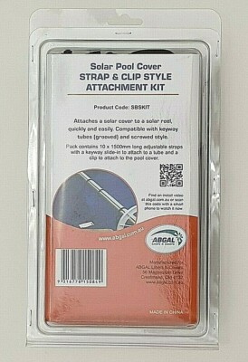 Abgal Pool Cover & Roller Attachment Strap Kit - 10 Pack | eBay