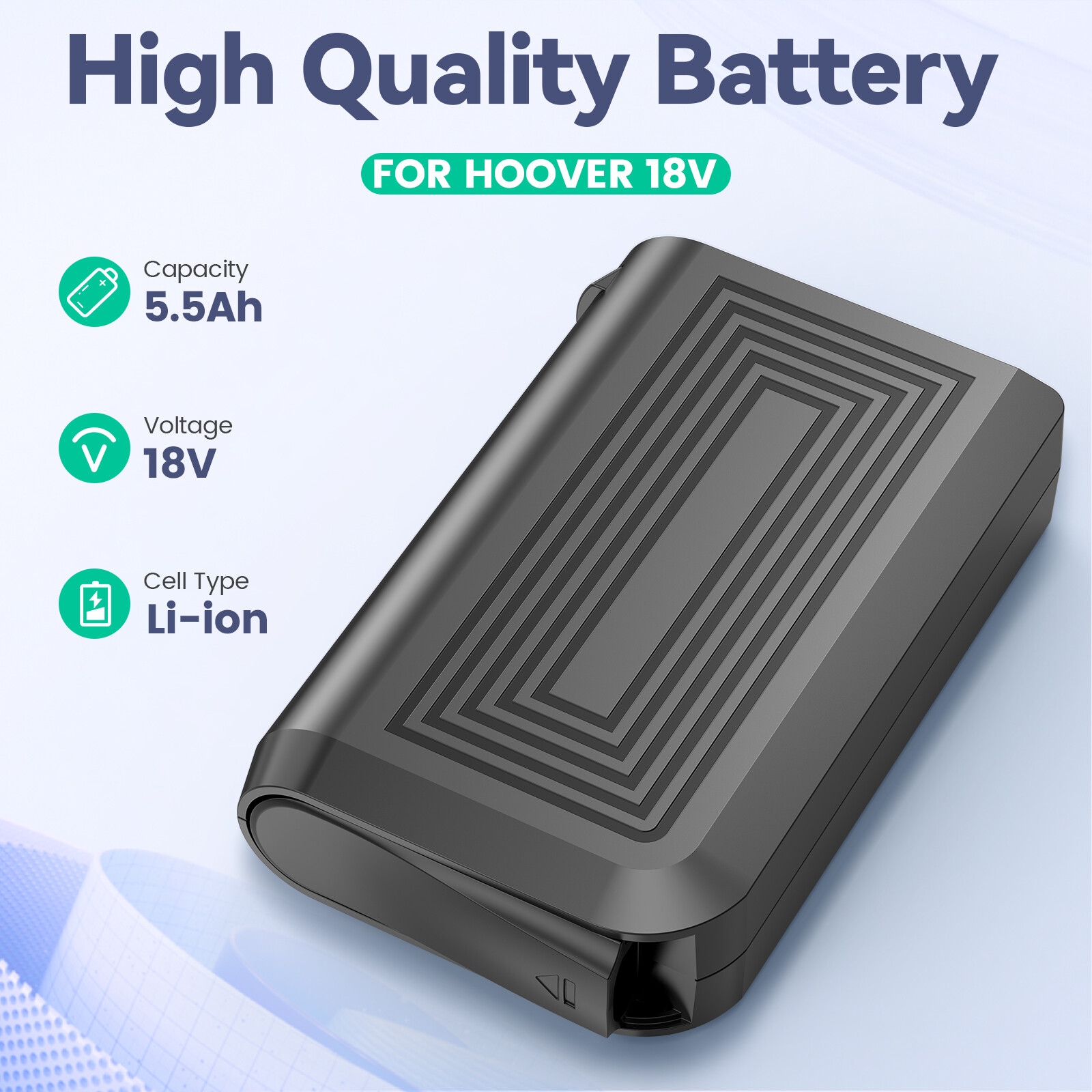 5.5Ah 4.0Ah For Hoover Linx Battery BH50000 Lithium Ion For LINX ...