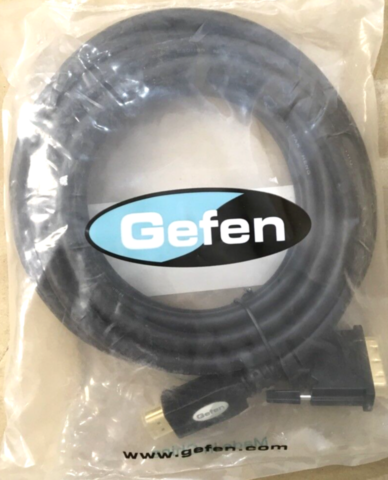 Gefen DVI to HDMI Locking Cable (15 feet) CAB-DVI2HDMILCKB15MM ️️ ️️ ...