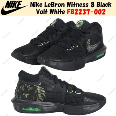 Nike LeBron Witness 8 Black Volt White FB2237-002 Men's Size | eBay