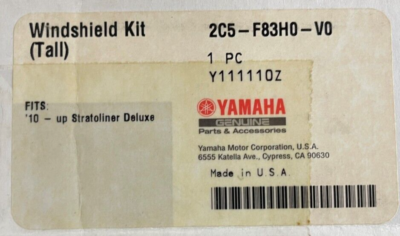 Yamaha 2C5-F83H0-V0-00 Tall Windshield for Yamaha Roadliner/Stratoliner ...