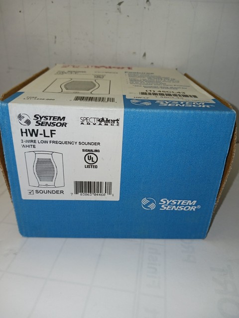 System Sensor Hw-lf Low Frequency Sounder Fire Alarm Horn 2 Wire White ...