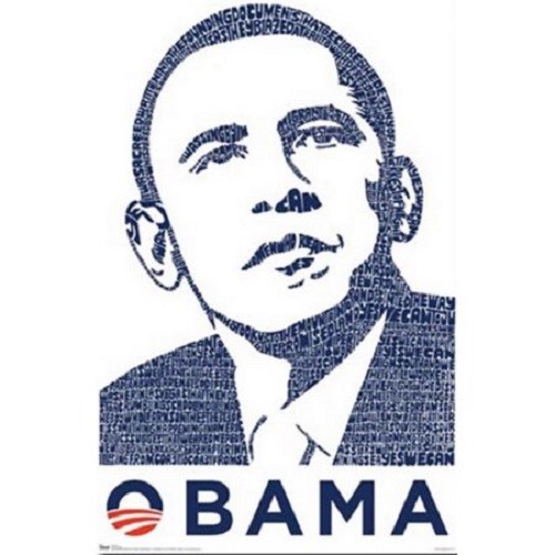 2008 LA POP ART PRESIDENT BARACK OBAMA SPEECH POSTER 22x34 new free ...