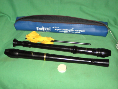 Angel B Soprano Black Recorder + Kingsley Soprano B Recorder - with ...