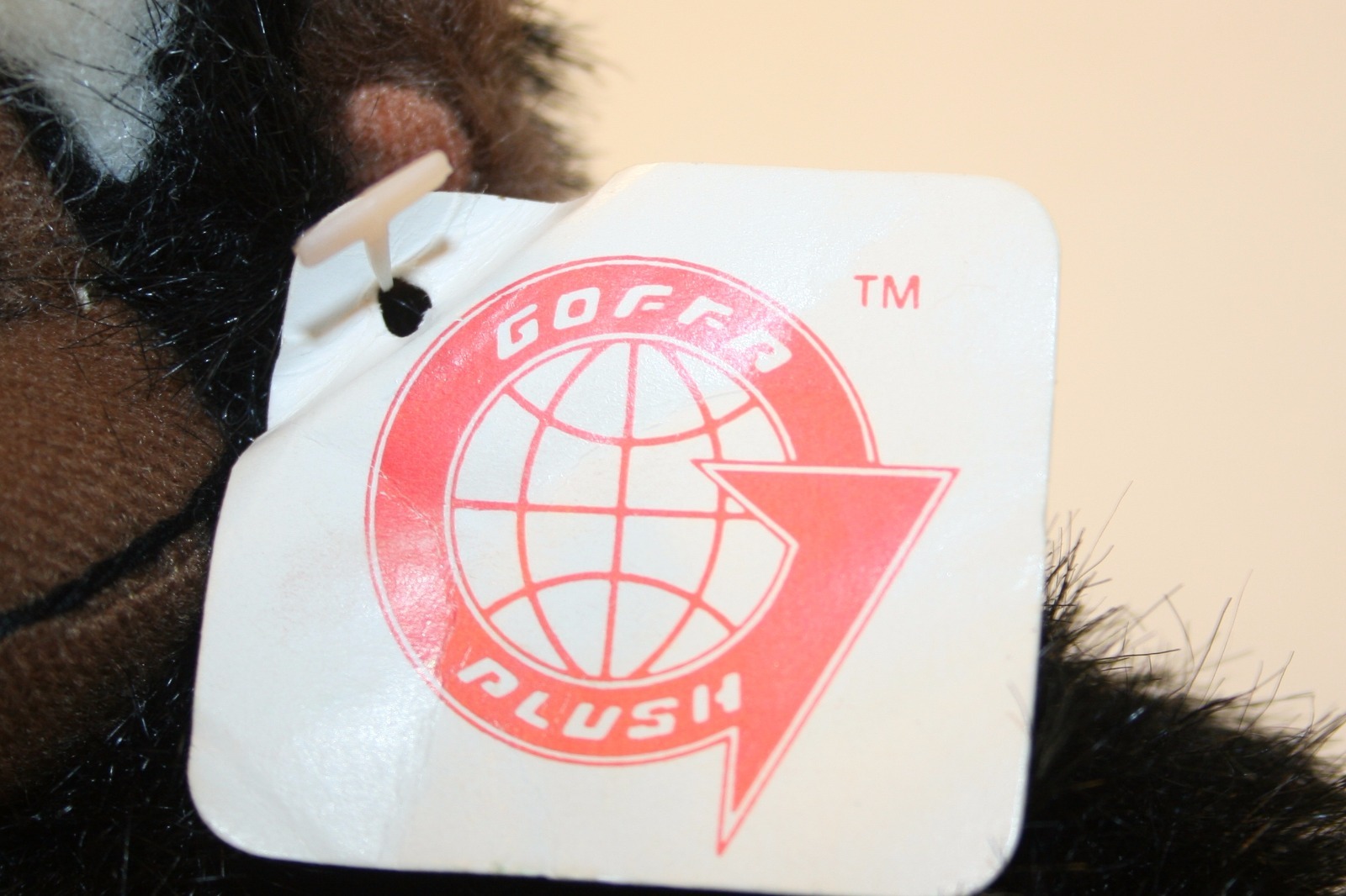 Goffa Plush Black Monkey On A Swing Red Bowtie Stuffed Animal 8" | eBay