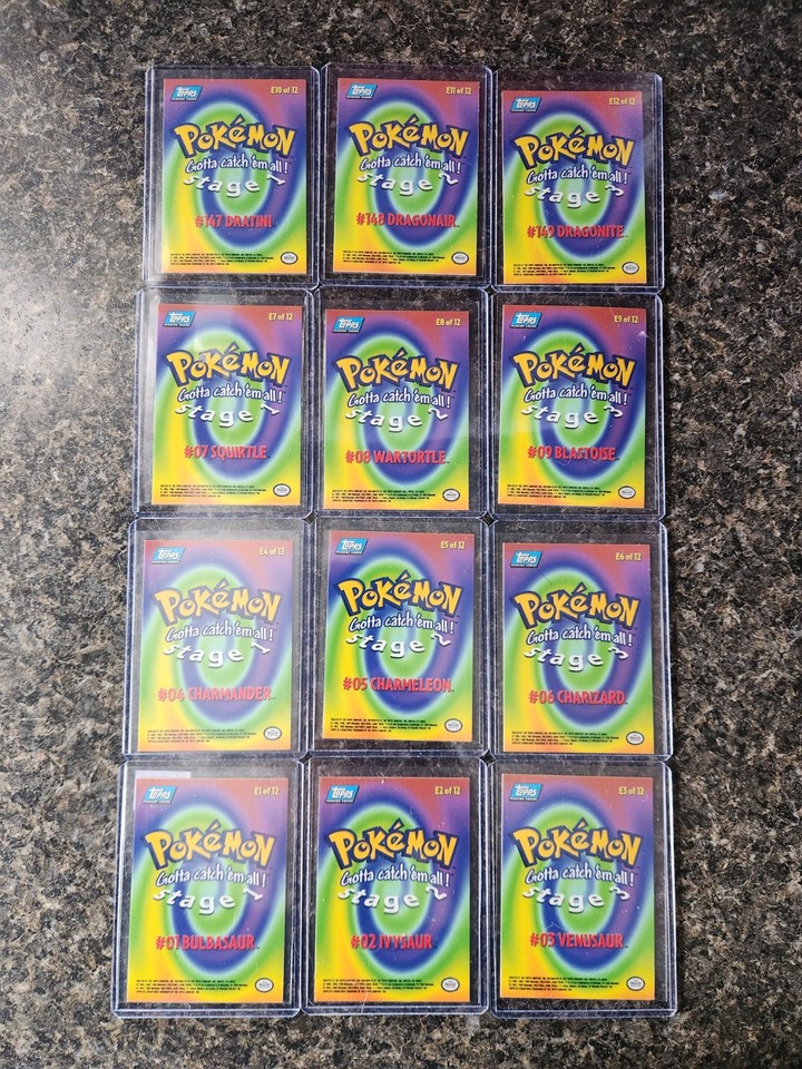 Topps Pokemon First Movie - E1 - E12 Full Set - Non foil LP/NM | eBay