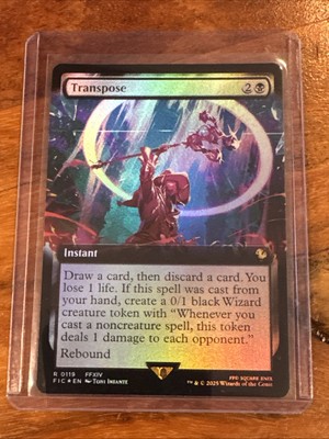 Transpose - Foil - Extended Art R MTG Commander: Final Fantasy M/NM ...