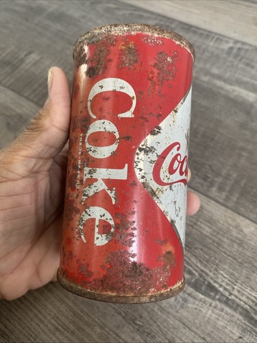Coca Cola Coke Flat Punch Top Can Old Vintage 12oz | eBay