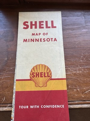 Vintage Shell Map of Minnesota | eBay