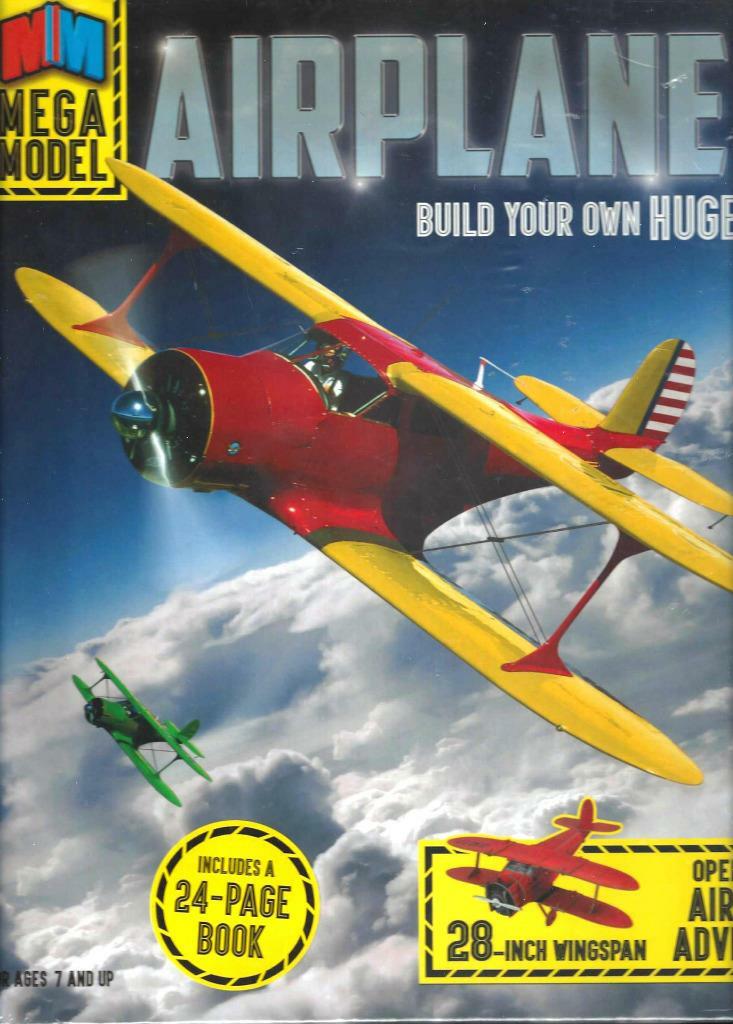 Mega Model Airplane Build Model 28" Wingspan Beechcraft Biplane 24 Page ...