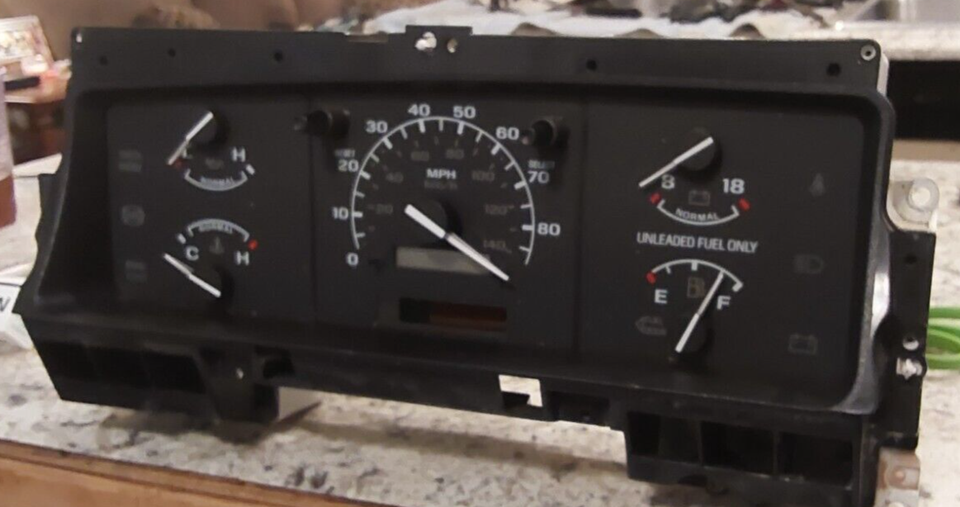 1992 - 1996 Ford Bronco f150 f250 Speedometer gauge cluster F5TF-10C956 ...