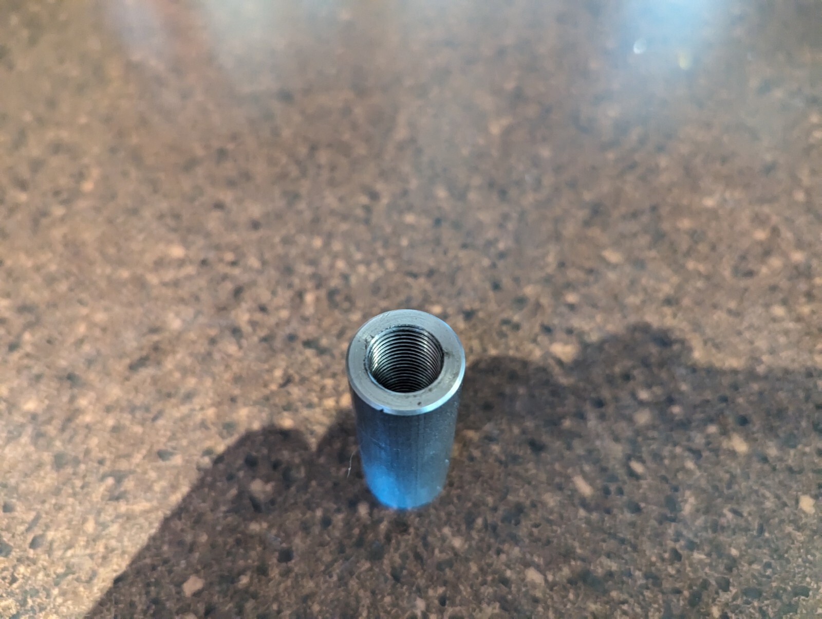 Threaded Steel Bushing, standoff, spacer. 3/4 OD, 7/16-20 ID, 2 inches ...