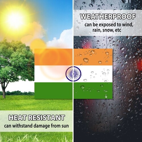 India Indian Flag Car Magnet Decal - 4 x 6 Heavy Duty for Car Truck SUV ...