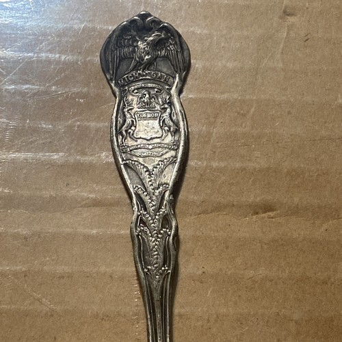 State Of Michigan Crest Souvenir Spoon Wm. Rogers Mfg Co I S ...