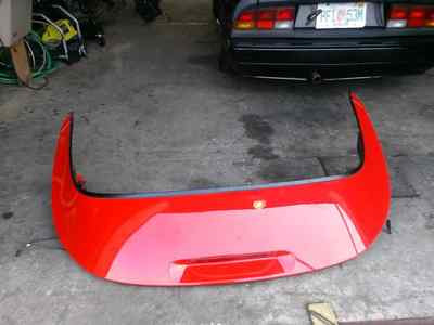 Porsche 996 boot convertible top cover lid Tonneau 99 - 04 Guards Red ...