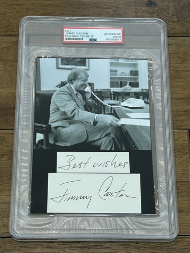 President Jimmy Carter signed full name autograph - PSA DNA certified w ...
