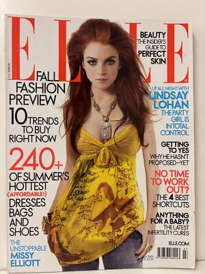 ELLE Magazine US Edition July 2005 Lindsay Lohan Y2K Fashion | eBay UK