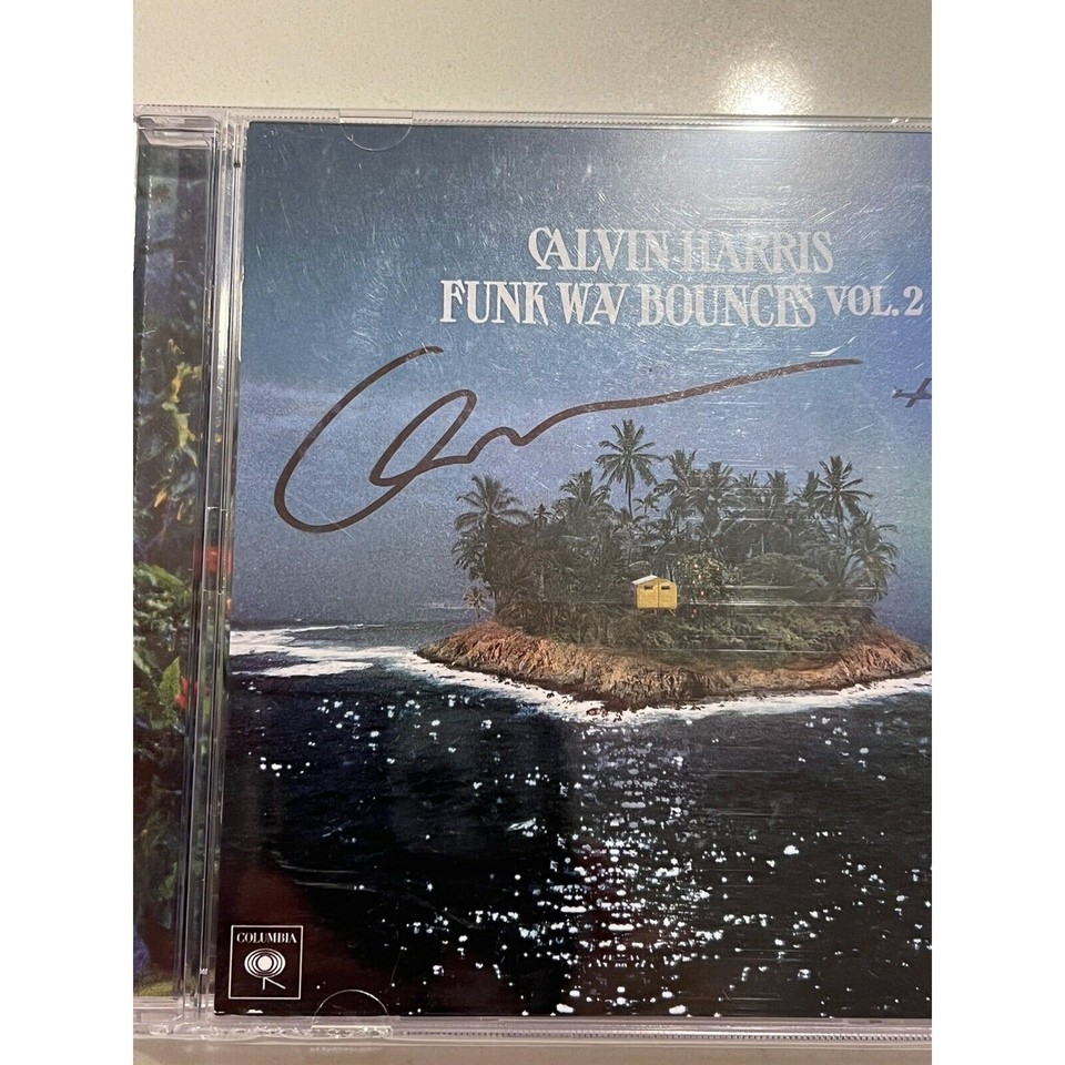 Calvin Harris Signed CD Art card Autographed Funk Was Bounces Vol.2 | eBay