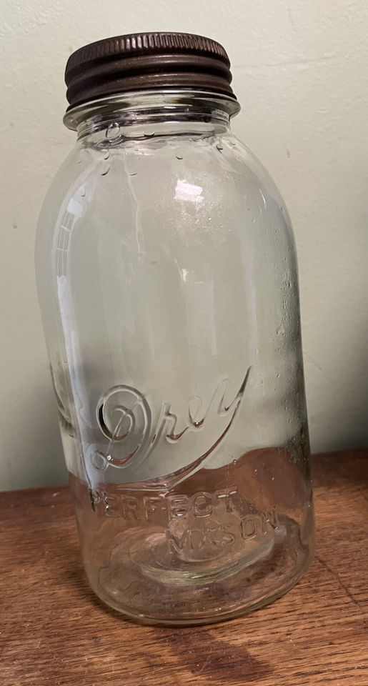 Vintage Drey Perfect Mason jars. One half gallon and one quart. | eBay