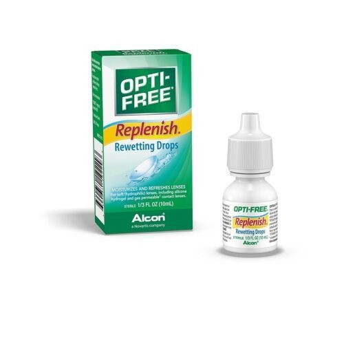Alcon Opti Free Rewetting Drops Replenish Moisturize Refresh Lens ...