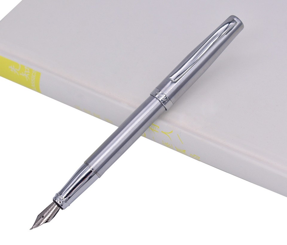 Duke 209 Stainless Steel Fude Fountain Pen Calligraphy Bent Nib, Pure ...