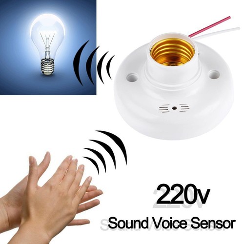 Sound Voice Control LED Bulb Holder Light Socket Adapter for Corridor ...
