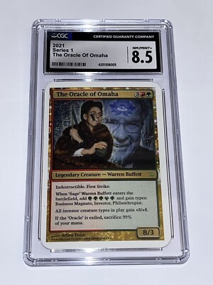 G.A.S. Trading Card Warren Buffett Oracle of Omaha - CGC 8.5 NM/Mint+ ...