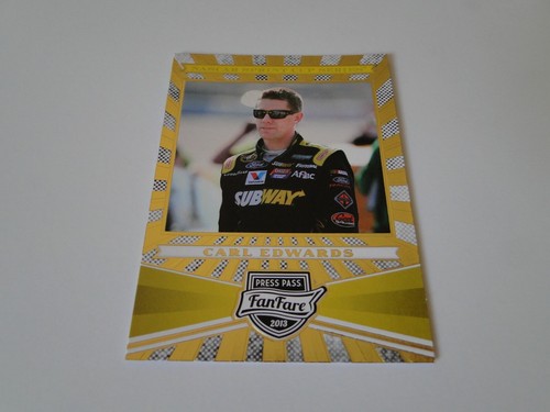 2013 Press Pass Fanfare Carl Edwards Card #17 | eBay