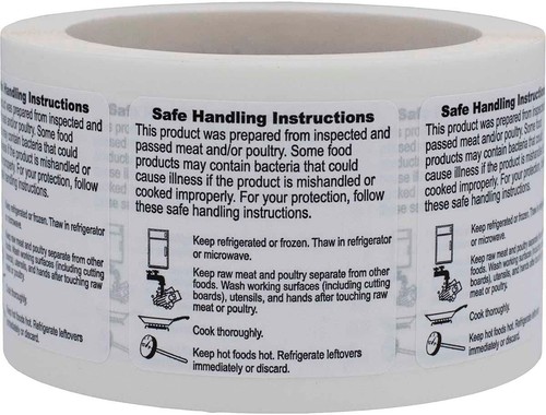 Safe Handling Instruction Labels for Food Rotation Restaurant 2 x 2 ...