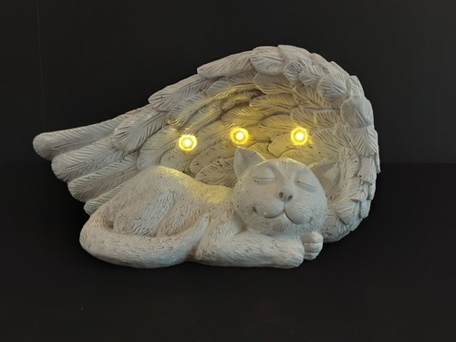 Pet Cat Memorial Forever My Angel Solar Lighted Garden Decor | eBay