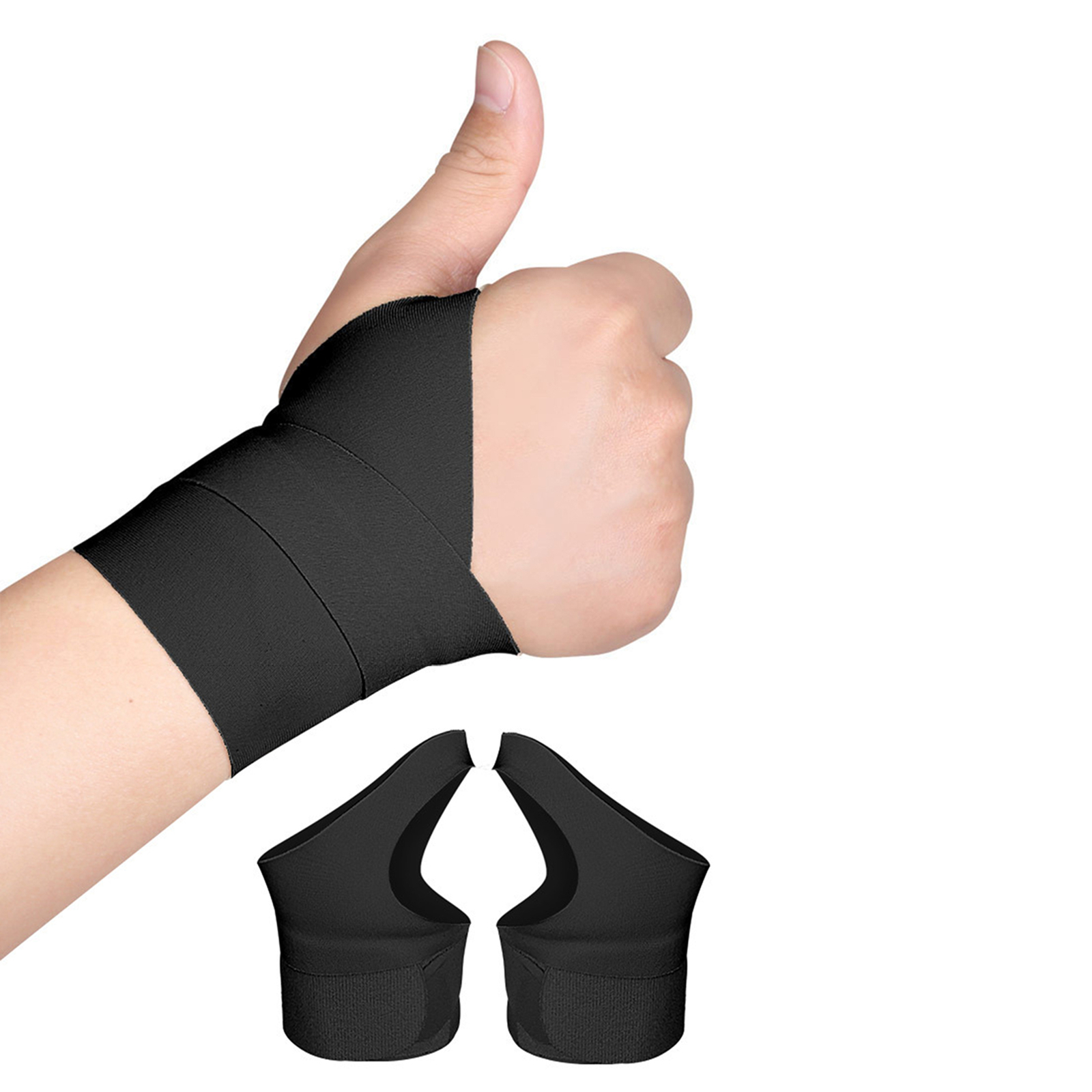 1pc Wrist Guard Sweat Absorption Pain Relief Hands Care Wrist Support ...
