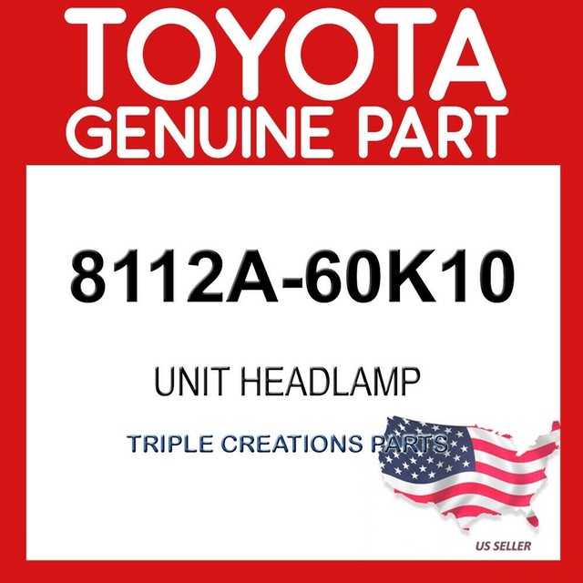 Toyota Genuine 8112A60K10 Unit Headlamp 8112a-60k10 for sale online | eBay
