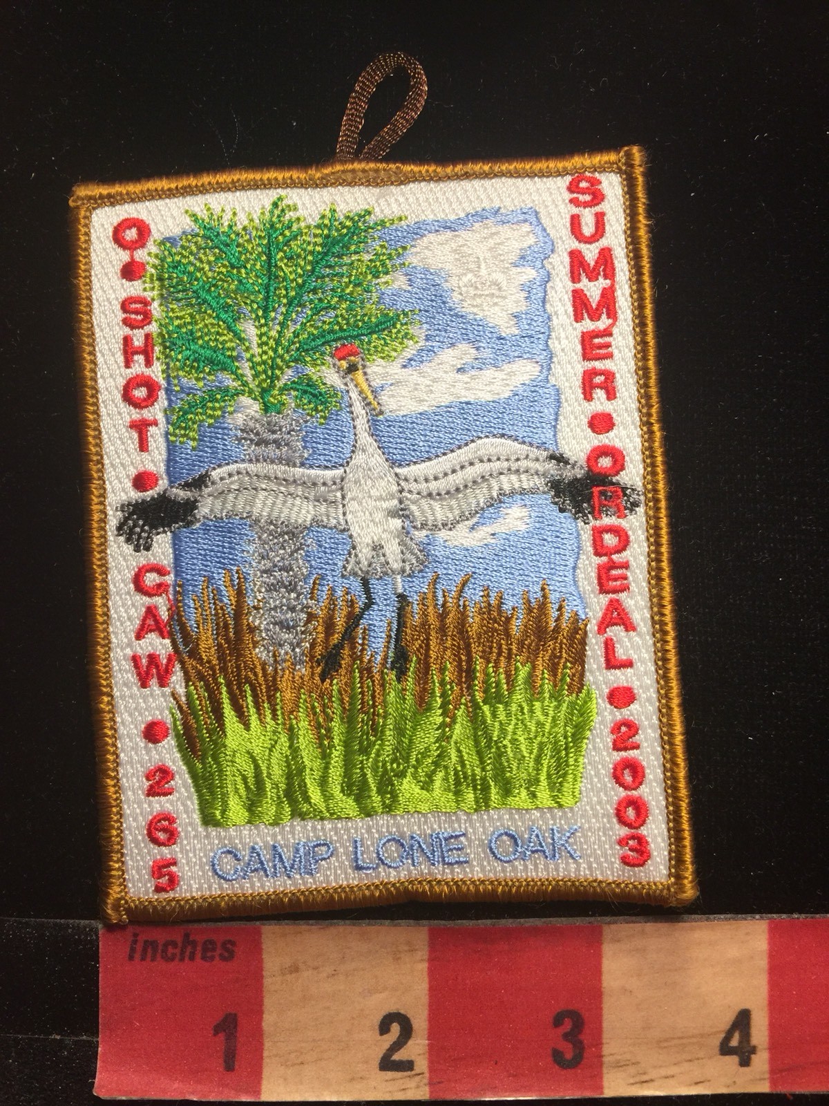 2003 O SHOT CAW 265 CAMP LONE OAK Summer Ordeal BSA Boy Scouts Patch ...
