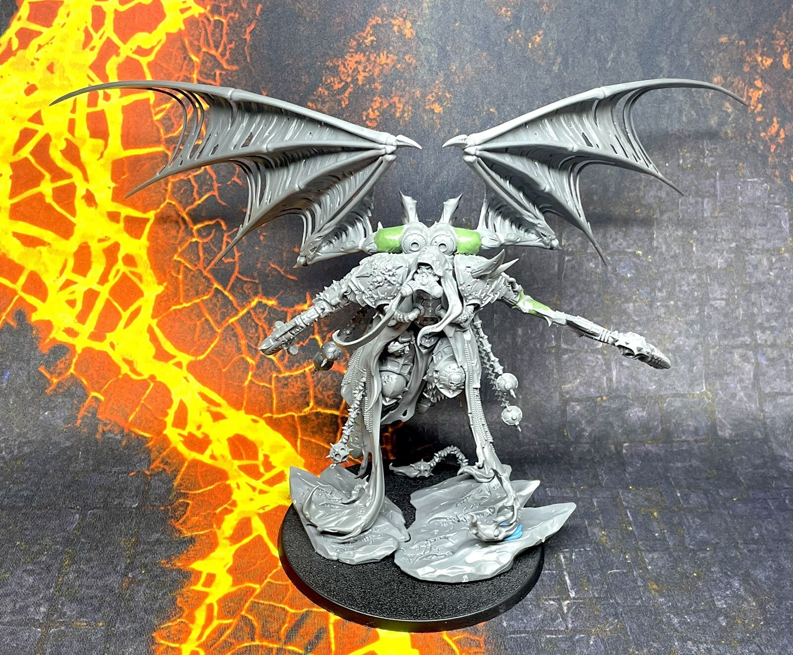 Warhammer 40k Death Guard Primarch Mortarion Custom Conversion To Grim ...