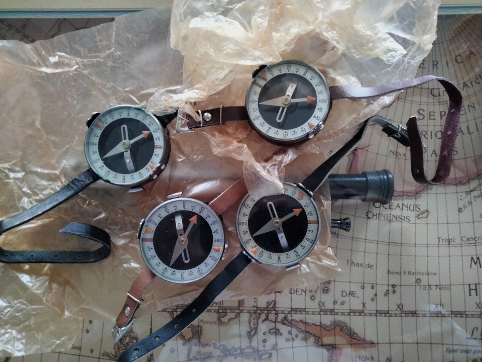 USSR COMPASS ADRIANOV vintage wrist military SURVIVAL SOVIET ARMY ...