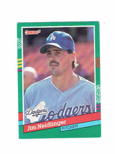 Jim Neidlinger Dodgers Pitcher #713 Donruss 1991 Baseball Card | eBay