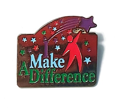 I Make a Difference Pin Enamel on High Polish Gold-Tone Lapel Style | eBay