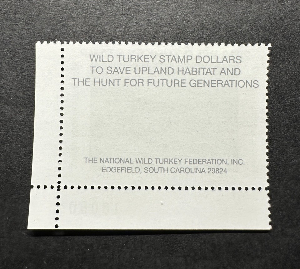 2018 NWTF-43 PL# National Wild Turkey Federation Stamp - MNH **ARTIST ...