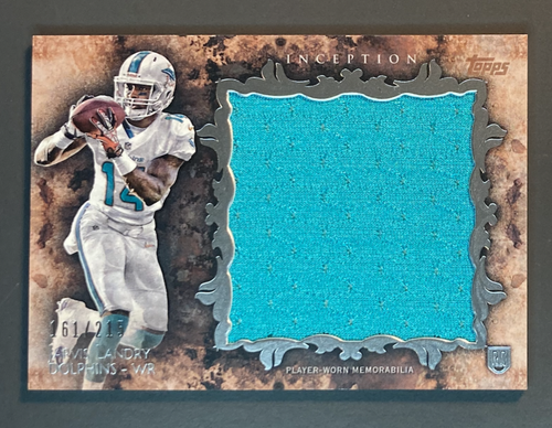 JARVIS LANDRY 2014- TOPPS INCEPTION NFL ROOKIE JERSEY 161/215 | eBay