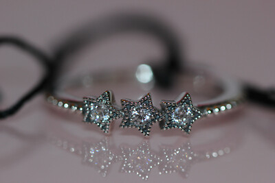 AUTHENTIC NIB WINTER 2019 PANDORA CELESTIAL STARS RING 198492C01 POUCH ...