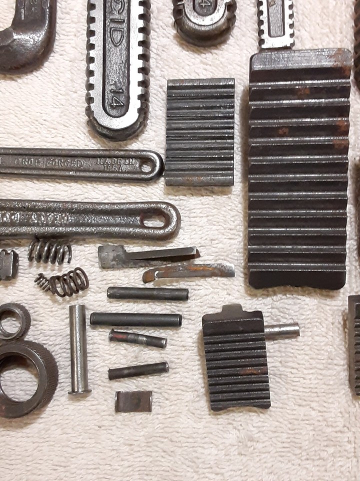 Mixed Lot Pipe Wrench Parts Jaw Heel Jaw RIDGID TRIMO PROTO USHCO ...