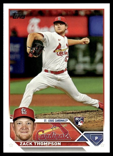 Zack Thompson RC 2023 Topps #34 St. Louis Cardinals 28808 Baseball Card ...