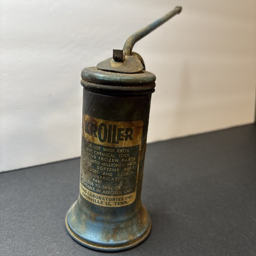 Kroiler Kano Laboratories Nashville TN Vintage Small Oiler with Label ...